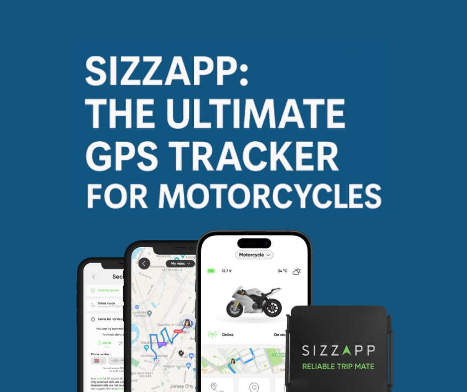 SIZZAPP GPS Tracker for Motorcycles | Real-Time Vehicle Tracking